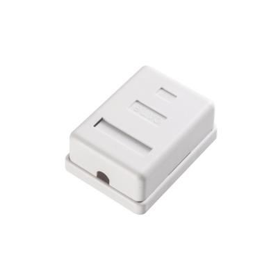Cina Scatola di montaggio superficiale RJ45 in plastica Cat6 a 1 porta con conduttore interno Tc in vendita