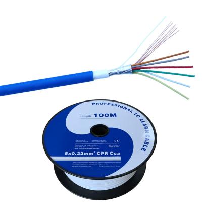 Cina 10xAWG24 CPR Eca resistente al fuoco LSF Cable di sicurezza di controllo del segnale con filo di scarico 7 * 0,2 mm in vendita
