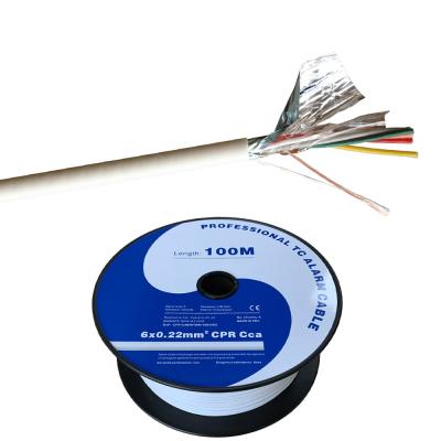 Cina 10xAWG24 CPR Eca resistente al fuoco LSF Cable di sicurezza di controllo del segnale con filo di scarico 7 * 0,2 mm in vendita