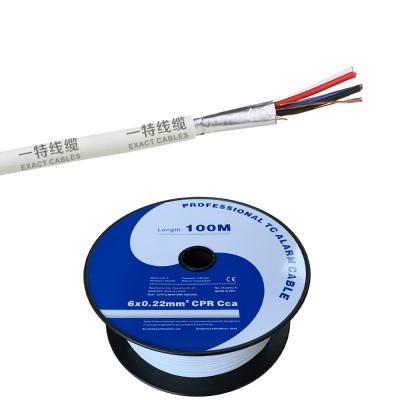 Cina 2/4/6/8/10/12/14/16/18/20cores solido 8xAWG24 Cavo di allarme CCA non blindato EN50575 IEC6032-1 in vendita