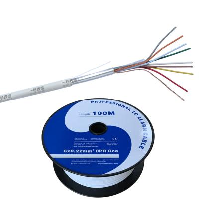Cina 2x0.22mm2 Cavo di segnale di allarme in rame nudo BC senza schermo Cavo di segnale con filo di scarico 7*0.2mm in vendita