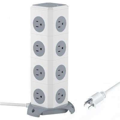 Cina Torre verticale da tavolo US Extension Board Cable Socket Corrente nominale 10A-16A Rete NO in vendita
