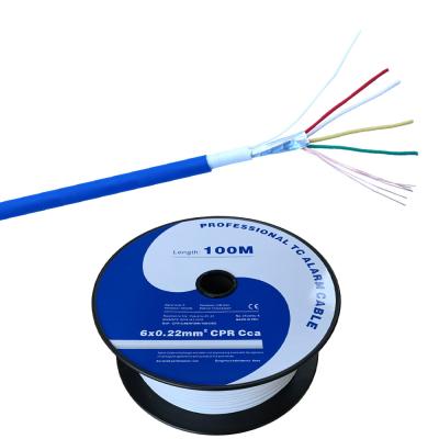 China 2x0,22 mm2 CCAM LSF isolação CPR Alarme de cabo não blindado para o sistema de segurança à venda