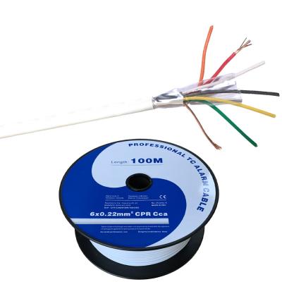 中国 シールド 16X0.22 鎖付き CPR Cca s1 d1 a1 警報ケーブル セキュリティケーブル 5000000000 コア 販売のため