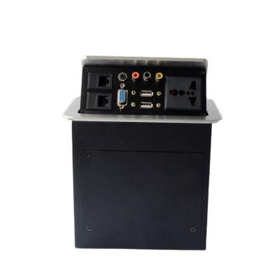 China EU German Standard Desktop Power Socket with USB Port and Multi-function Information Box for sale