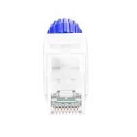 China Cat6A UTP Keystone Jack RJ45 Modular Plug for 23AWG Solid Cable 90 Degree for sale