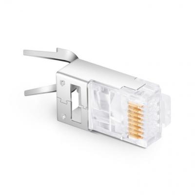 Cina Cable di rete esatto 3U Rj45 Lectroplated Gold 8 Pin Crystal Head Shielded Connector in vendita