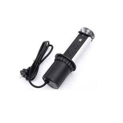 China 266*130*7mm Ángulo recto Smart Power AU Lead Pop Up Extensión de escritorio toma de corriente en venta