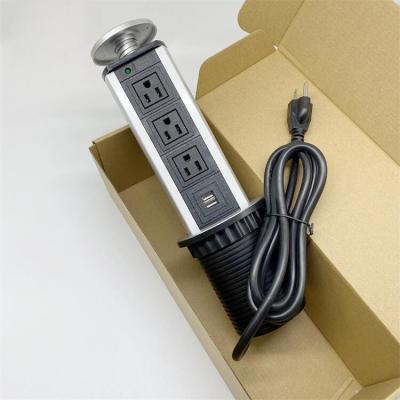 China 266*130*7mm Ángulo recto Smart Power AU Lead Pop Up Extensión de escritorio toma de corriente en venta
