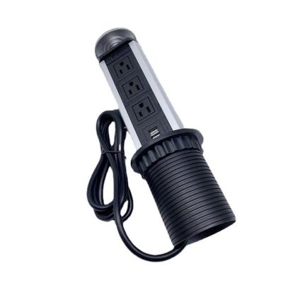 China NFC Kitchen Pop Up Socket de mesa cantidad de embalaje 10 piezas/caja 2 USB 3 tomas en venta