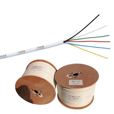 Cina 4x0.22mm2 TCCA PVC isolante a fili CPR Eca cavo di allarme con nucleo di filo di rame nudo in vendita