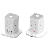 China Multi Layer Outlet Plug Adaptor Power Socket Tower 2500W Rated Power 110-220V Customizable for sale