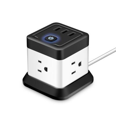 China Multi-Layer Outlet Plug Adaptador Power Socket Tower com potência nominal personalizada de 2500W à venda