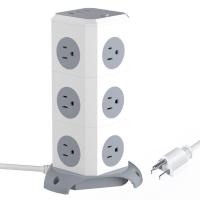 China Standard Grounding Custom Multi-Plug Power Strip Tower 110-220V with Universal Charging Socket for sale