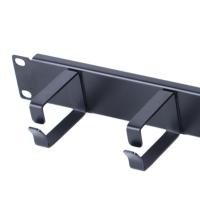 China ABS Vertical Network Rack Cable Manager 1U Brush Panel for 19 Inch Server Cabinet for sale