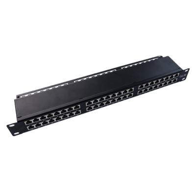 China 48 Panel de parches de redes de puertos para sistemas modulares y de red Cat5e/Cat6/Cat6a/Cat7 en venta
