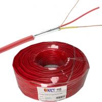 China ExactCables 2x1.0mm2 Solid Shielded Red PVC Twisted Pair Fire Alarm Cable Copper Conductor for sale