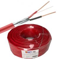 China ExactCables 2x1.0mm2 Solid Shielded Red PVC Twisted Pair Fire Alarm Cable Copper Conductor for sale