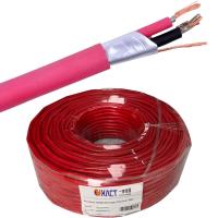 China ExactCables 2x1.0mm2 Solid Shielded Red PVC Twisted Pair Fire Alarm Cable Copper Conductor for sale