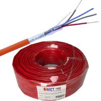 China ExactCables 2x1.0mm2 Solid Shielded Red PVC Twisted Pair Fire Alarm Cable Copper Conductor for sale