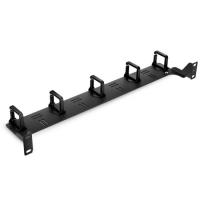 China 19 Inch 1U Plastic Rings Network Cable Manager for Server Rack Organizer Customizable for sale