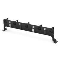 China 19 Inch 1U Plastic Rings Network Cable Manager for Server Rack Organizer Customizable for sale