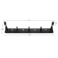 China 19 Inch 1U Plastic Rings Network Cable Manager for Server Rack Organizer Customizable for sale