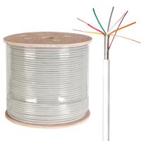 China 8 Core 0.22 mm2 Shielded Tinned Copper TCCA Stranded Communication Cable for sale