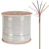 China 8 Core 0.22 mm2 Shielded Tinned Copper TCCA Stranded Communication Cable for sale