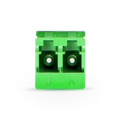 中国 正確なケーブル デュプレックスLC APC LC UPC APC SM DXグリーンカップラー シンプル光ファイバーアダプター 販売のため