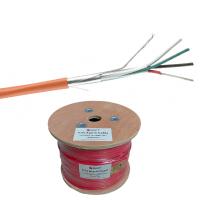 China Shielded Tinned Copper Solid FPLR Communication Cable PVC Jacket 2x0.50mm2 for sale