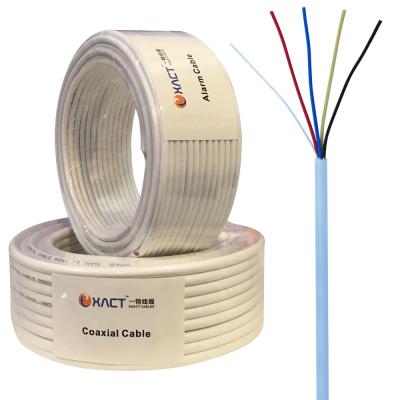 Cina Cavo di allarme blindato da 4x0,22 mm2 con filo di scarico CCA da 7*0,2 mm e guaina esterna in PVC bianco in vendita