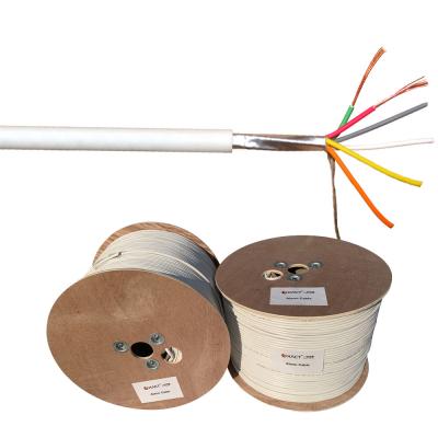 Cina Cavo di allarme blindato 12x0,22 mm2 con filo di drenaggio TCCA da 7*0,2 mm e guaina esterna in PVC bianco in vendita