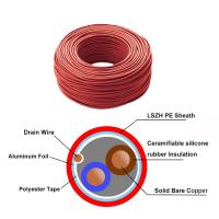 China EN50200 PH120 PH30 2x1.5mm2 IEC60331 Solid Stranded Silicone Fire Resistant Cable for sale