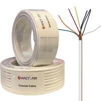 China Shielded 6x0.22mm2 Stranded BC Copper Conductor CPR Eca Control Cable for CCTV System for sale
