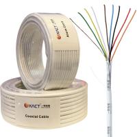 China Shielded 6x0.22mm2 Stranded BC Copper Conductor CPR Eca Control Cable for CCTV System for sale