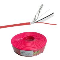 China 2x1.5mm2 Fire Alarm Cable Unshielded Copper Stranded Solid Bare Copper Wire 7.8mm for sale