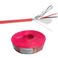 China 2x1.5mm2 Fire Alarm Cable Unshielded Copper Stranded Solid Bare Copper Wire 7.8mm for sale