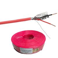 China 2x1.5mm2 Fire Alarm Cable Unshielded Copper Stranded Solid Bare Copper Wire 7.8mm for sale