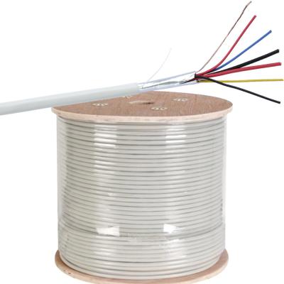 Cina 4x0.22 2x0.75 Cavo di allarme blindato Cavo di sicurezza con 2/4/6/8/10/12/14/16/18/20 core in vendita