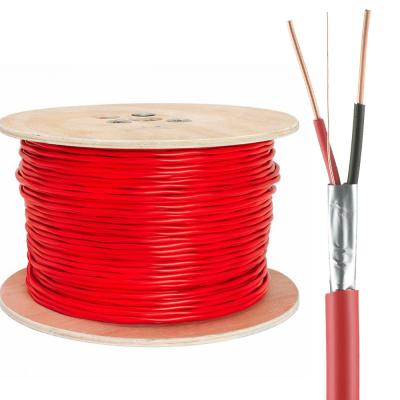 Cina Cavo di allarme antincendio da 1000 ft Plenum PV PVC Rosso PVC 2 Conduttori con filo di rame nudo in vendita