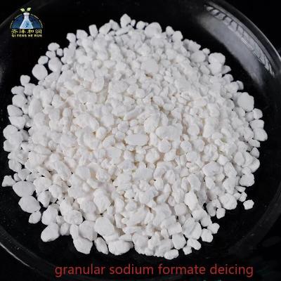 China Granular Sodium Formate Runway Deicer with Low Freezing Point Chloride-Free AMS 1431 Compatible for sale