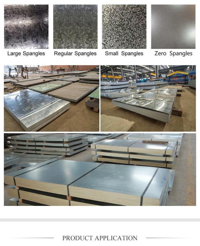 Professional 4X8 FT Zinc Galvanized/Galvalume Color Coated Steel Iron Metal Sheet 10mm Thick Z275 Galvanized Plain Sheet