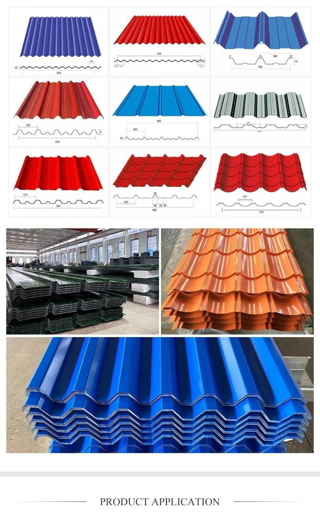 JIS, ASTM, as, En, GB, GOST Corrugated Sheet PPGI PPGL Roofing Tile Corrugated Roofing Sheets 2-5mt