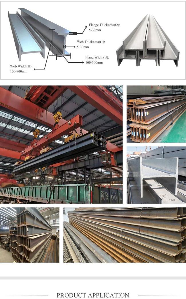 Hot Sell ASTM Hot Rolled Structural Galvanized Steel H Beam I-Beam Steel H-Beams
