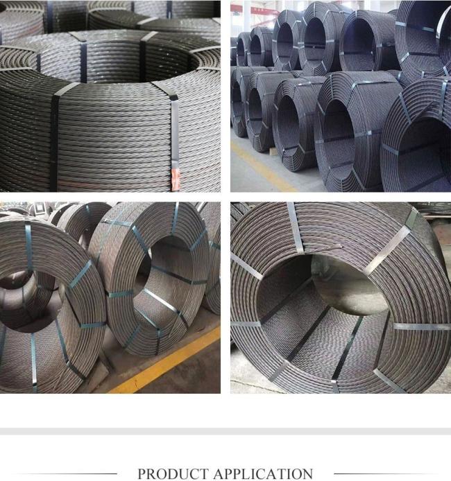 High Tensile Wire Prestressed Concrete Bonded PT Strands Cables Prestressing Steel Strand Wire Price Cable PC Strand 12mm Prestressed Steel Wire Manufacture