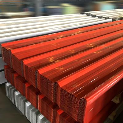 China Gegalvaniseerde oppervlakte met gecoate kleur gegolfde dakplaat Metalen 0,1 mm-1,2 mm dikte Te koop