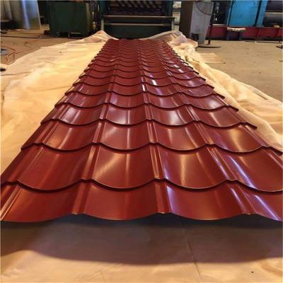 China Gegalvaniseerde oppervlakte met gecoate kleur gegolfde dakplaat Metalen 0,1 mm-1,2 mm dikte Te koop