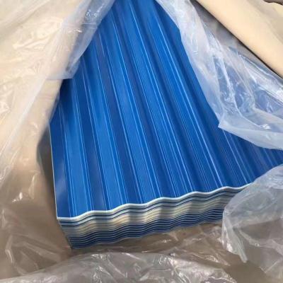 China Kleurgebonden gegolfde ijzerplaat gegalvaniseerd dakplaat zink PPGI metalen dak Te koop