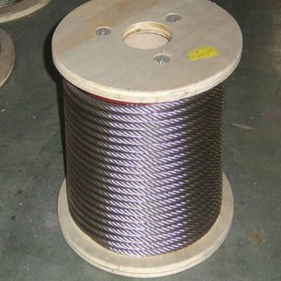 Cina Cavo galvanizzato a filo rotondo 1*7 7*7 1*19 7*19 6*12 6*19 6*37 FC Iwrc Cavo per ascensori in vendita